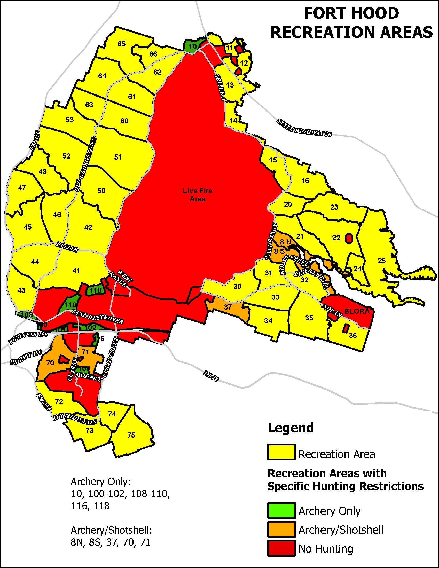 Maps - Fort Cavazos - iSportsman